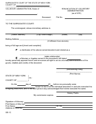 Form SE-1C Download Fillable PDF or Fill Online Renunciation of ...