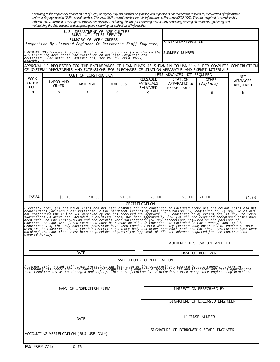 Form 771A - Fill Out, Sign Online and Download Fillable PDF ...