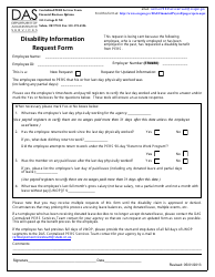 Oregon Disability Information Request Form Download Fillable PDF ...