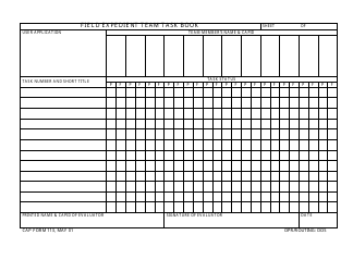 CAP Form 113 Download Printable PDF or Fill Online Field Expedient Team ...