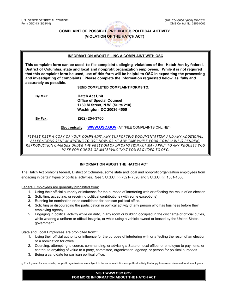 Form OSC-13 - Fill Out, Sign Online and Download Fillable PDF ...