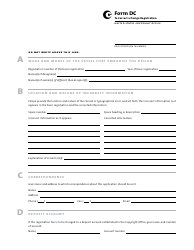 Form DC - Fill Out, Sign Online and Download Fillable PDF | Templateroller