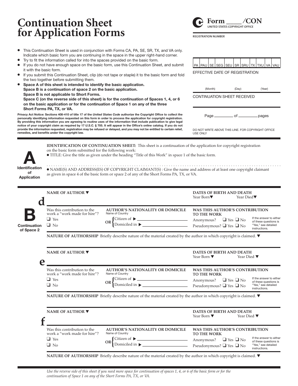 Form CON - Fill Out, Sign Online and Download Fillable PDF | Templateroller