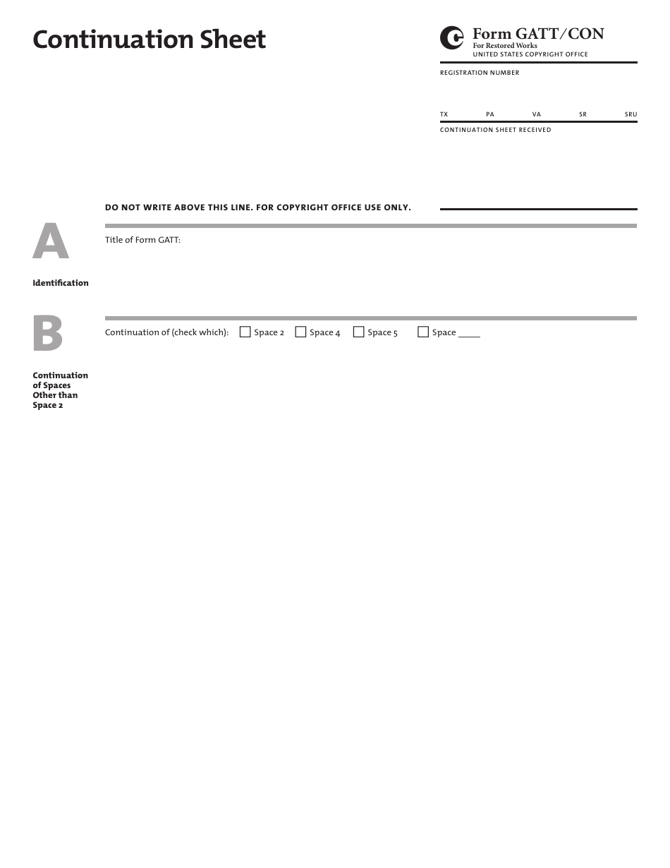 Form GATT/CON - Fill Out, Sign Online and Download Fillable PDF ...