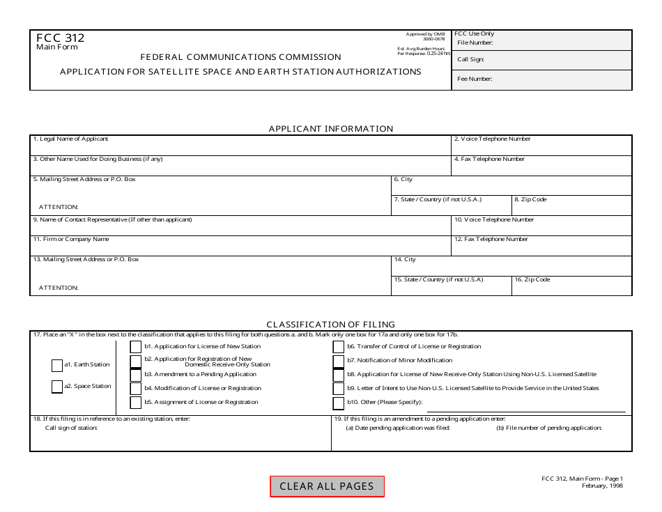 FCC Form 312 - Fill Out, Sign Online and Download Fillable PDF ...