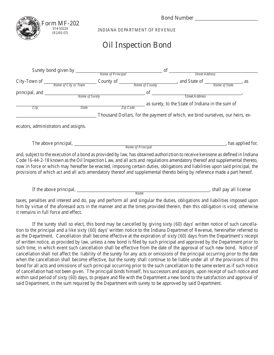 Form MF-202 (State Form 50224) - Fill Out, Sign Online and Download ...