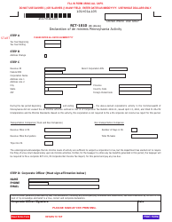 Form RCT-101D Download Fillable PDF or Fill Online Declaration of De ...