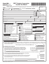 Form 500 - 2017 - Fill Out, Sign Online and Download Fillable PDF ...