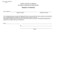 Form NLRB-4551 Download Fillable PDF or Fill Online Request to Proceed ...