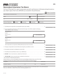 Form ETR - Fill Out, Sign Online and Download Fillable PDF, Minnesota ...