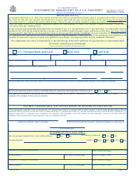 Form DS-86 - Fill Out, Sign Online and Download Printable PDF ...
