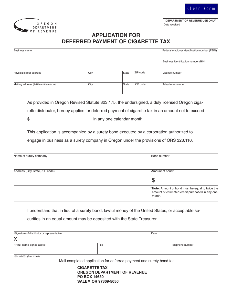 Form 150-105-002 - Fill Out, Sign Online and Download Fillable PDF ...