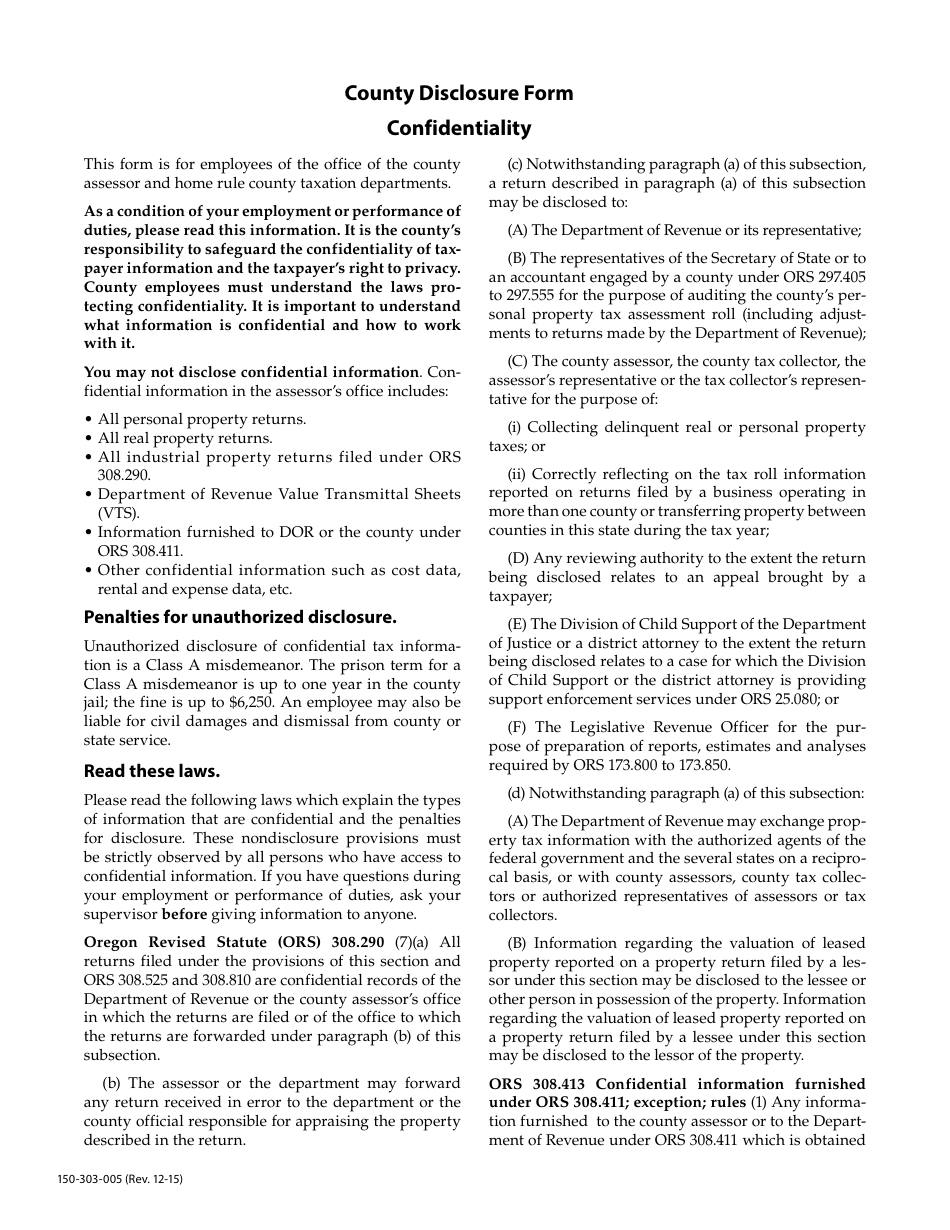 Form 150-303-005 - Fill Out, Sign Online and Download Printable PDF ...