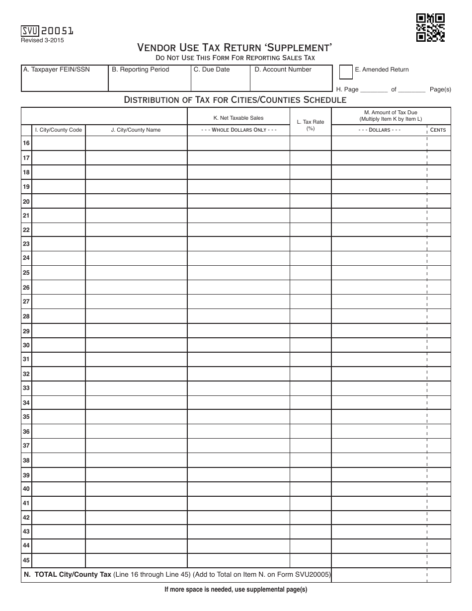 OTC Form SVU20051 - Fill Out, Sign Online and Download Fillable PDF ...