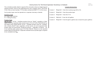 Download Instructions for Terminal Operator Inventory Schedule PDF ...