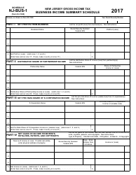 Form NJ-1041 Schedule NJ-BUS-1 Download Fillable PDF or Fill Online ...