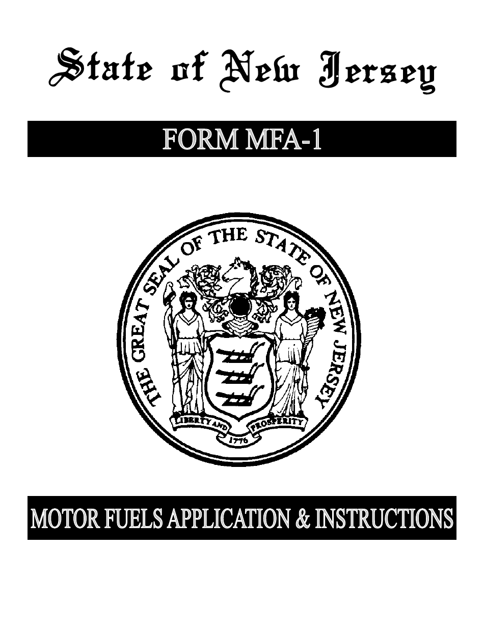 Form MFA-1 - Fill Out, Sign Online and Download Fillable PDF, New ...