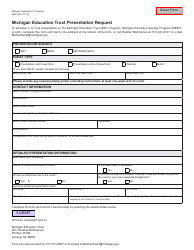 Form 4016 Download Fillable PDF or Fill Online Michigan Education Trust ...