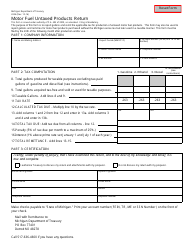 Form 4334 Download Fillable PDF or Fill Online Motor Fuel Untaxed ...