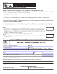 Form R-1300 (L-4) Download Fillable PDF or Fill Online Employee's ...