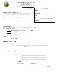 DD Form 2260 Download Fillable PDF, Unit Mail-Clerk/Orderly Designation ...