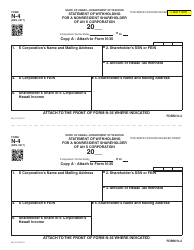 Form N-4 - Fill Out, Sign Online and Download Fillable PDF, Hawaii ...