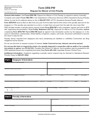 Form DRS-PW Download Printable PDF or Fill Online Request for Waiver of ...