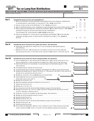 Schedule G-1 Download Printable PDF or Fill Online Tax on Lump-Sum ...