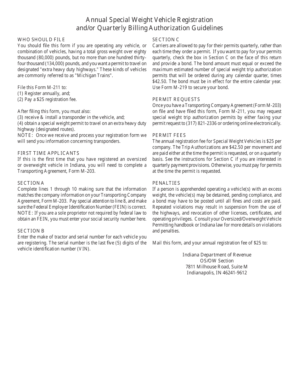 State Form 47864 (M-211) - Fill Out, Sign Online and Download Fillable ...