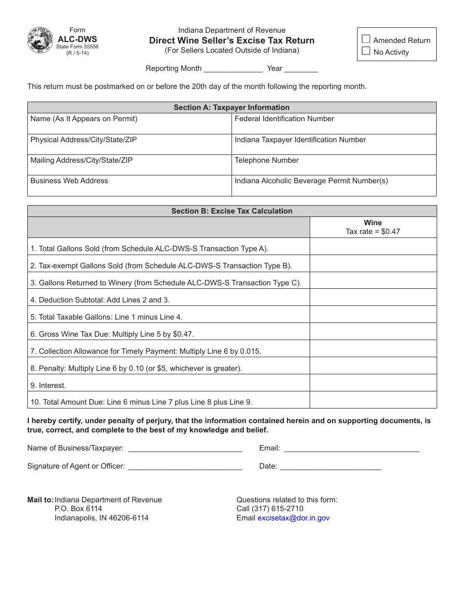 Form ALC-DWS (State Form 55556) - Fill Out, Sign Online and Download ...