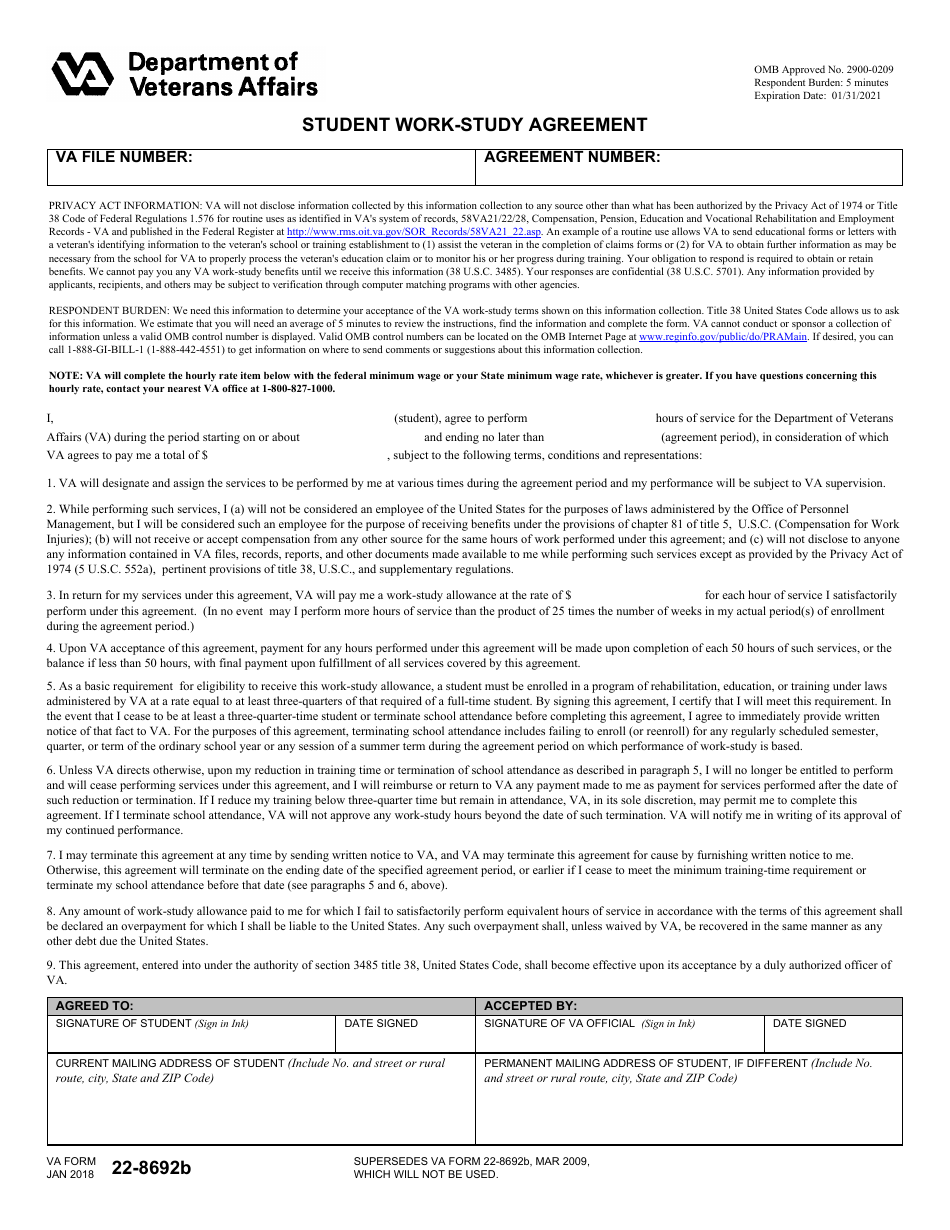 VA Form 22-8692B - Fill Out, Sign Online and Download Fillable PDF ...