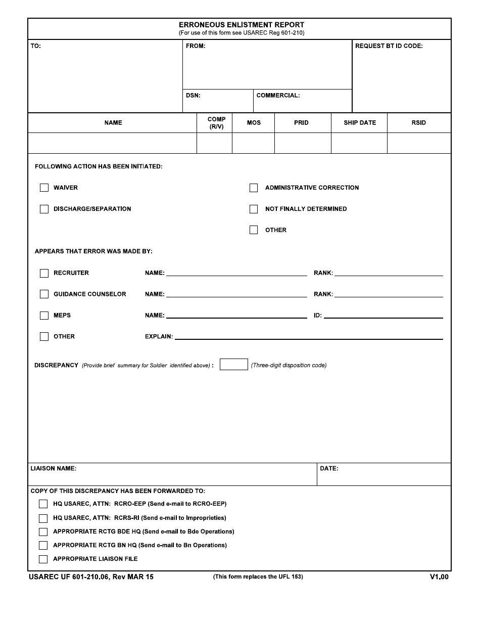 USAREC Form 601-210.06 - Fill Out, Sign Online and Download Fillable ...