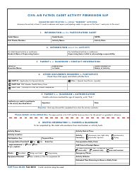 CAP Form 60-80 Download Fillable PDF or Fill Online Civil Air Patrol ...