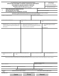 DEA Form 357 Download Fillable PDF or Fill Online Application for ...