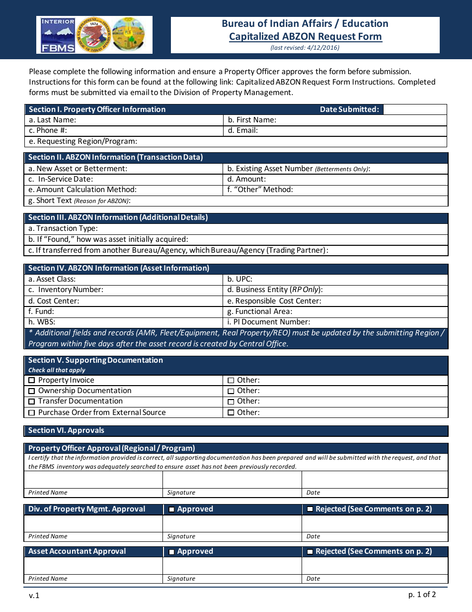 Capitalized Abzon Request Form - Fill Out, Sign Online and Download PDF ...