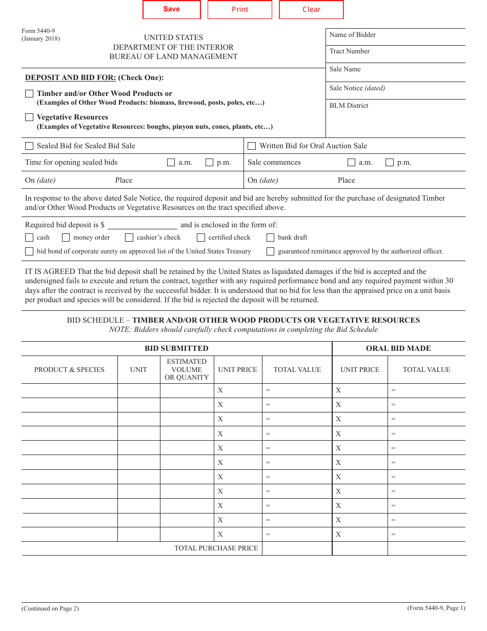 BLM Form 5440-9 - Fill Out, Sign Online and Download Fillable PDF ...