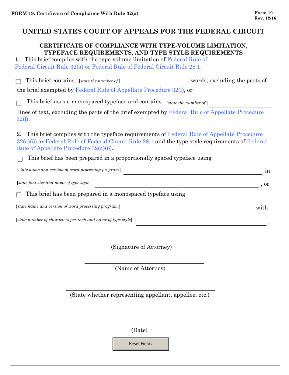 Form 19 - Fill Out, Sign Online and Download Fillable PDF | Templateroller