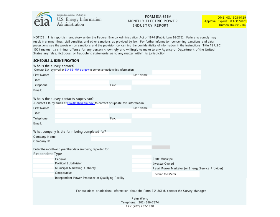Form EIA-861M - Fill Out, Sign Online and Download Printable PDF ...