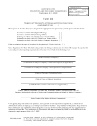 SEC Form 2560 (CB) - Fill Out, Sign Online and Download Printable PDF ...