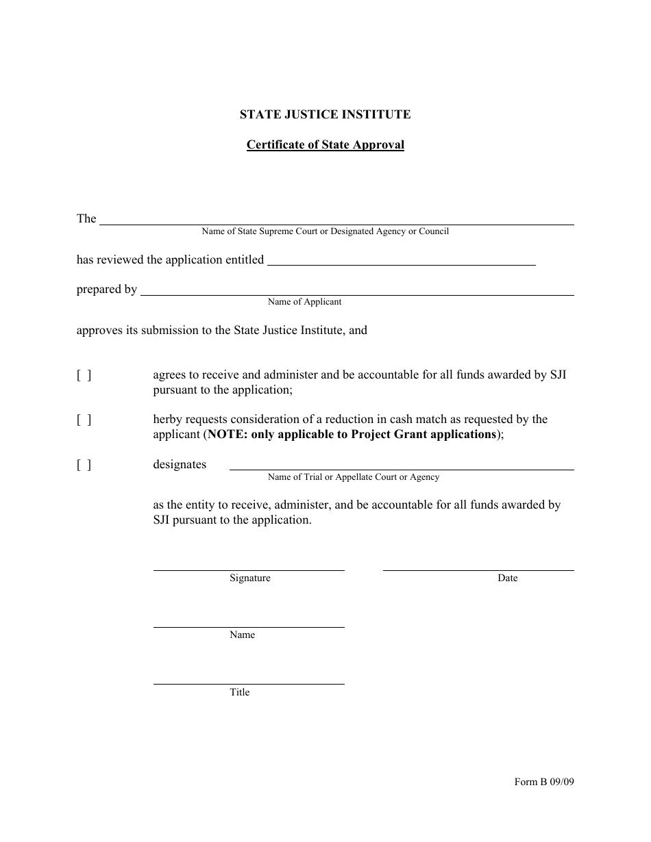 Form B - Fill Out, Sign Online and Download Fillable PDF | Templateroller