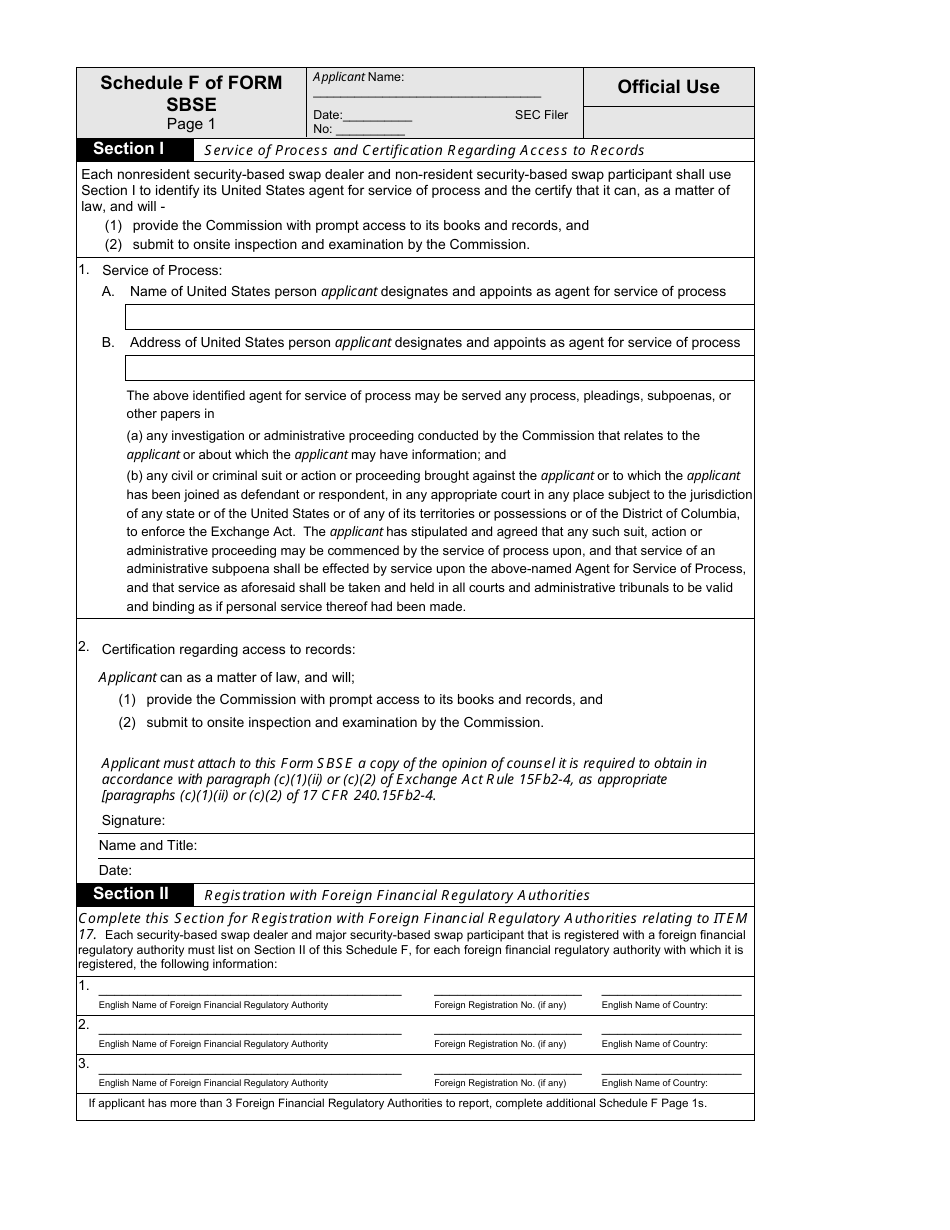SEC Form 2924 (SBSE) Download Fillable PDF or Fill Online Uniform ... SEC Form 2924 (SBSE) Download Fillable PDF or Fill Online Uniform ...