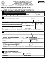 Form PS2025-B1 Download Fillable PDF or Fill Online Affidavit to ...