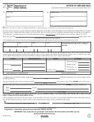 Form MV-901A Download Fillable PDF or Fill Online Notice of Lien and ...