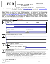 Oregon Records Request Form Download Fillable PDF | Templateroller