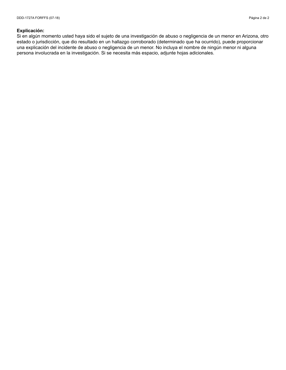 Formulario DDD-1727A FORFFS - Fill Out, Sign Online and Download ... Formulario DDD-1727A FORFFS - Fill Out, Sign Online and Download ...