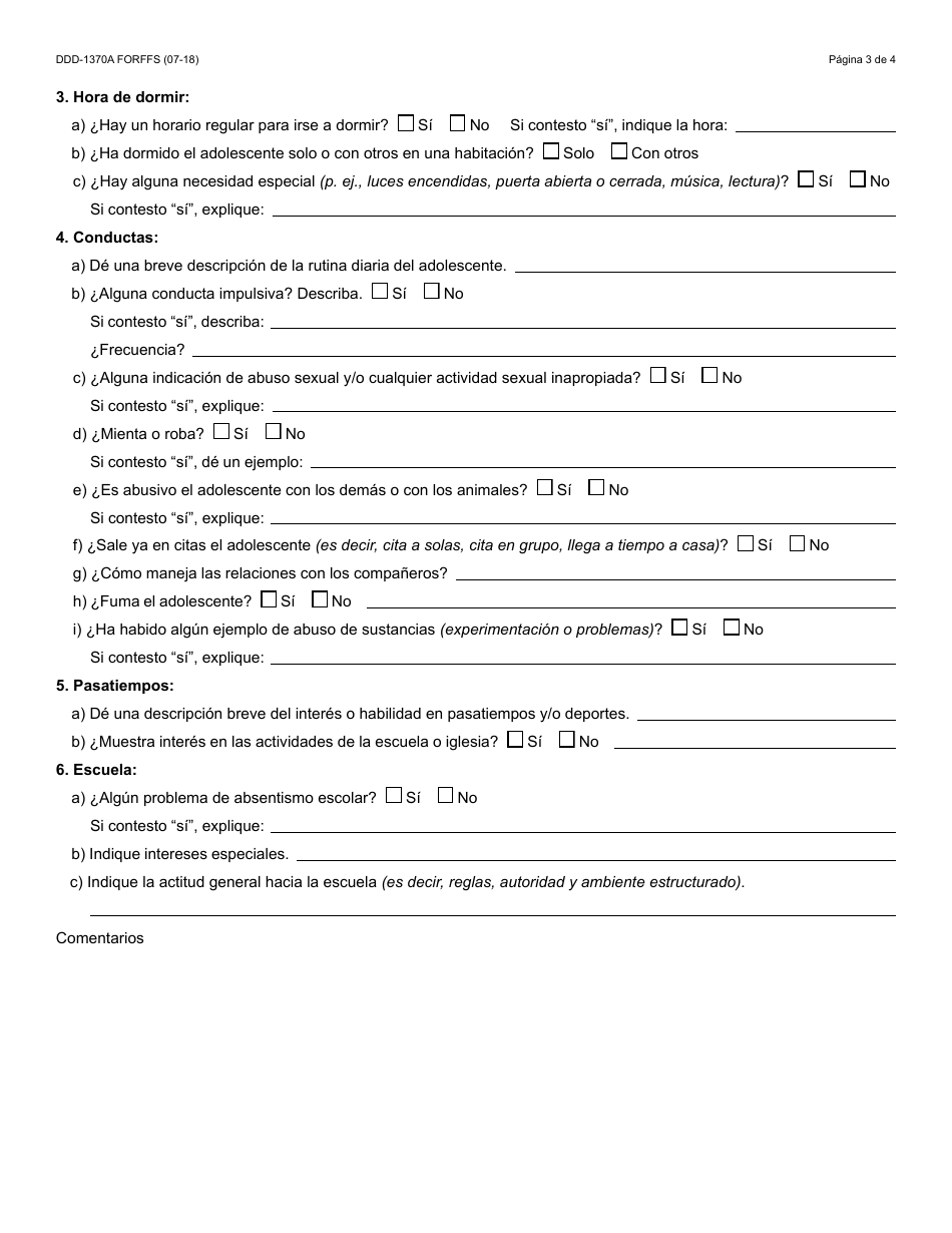 Formulario DDD-1370A FORFFS - Fill Out, Sign Online and Download ... Formulario DDD-1370A FORFFS - Fill Out, Sign Online and Download ...