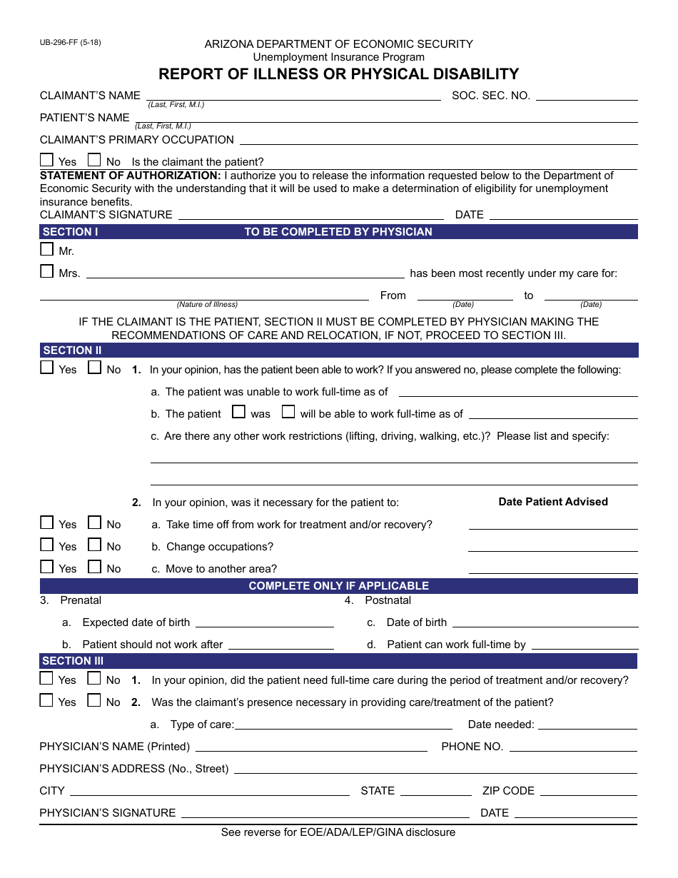 Form UB-296-FF - Fill Out, Sign Online and Download Fillable PDF ...