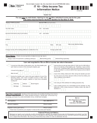 Form IT10 Download Fillable PDF or Fill Online Ohio Income Tax ...