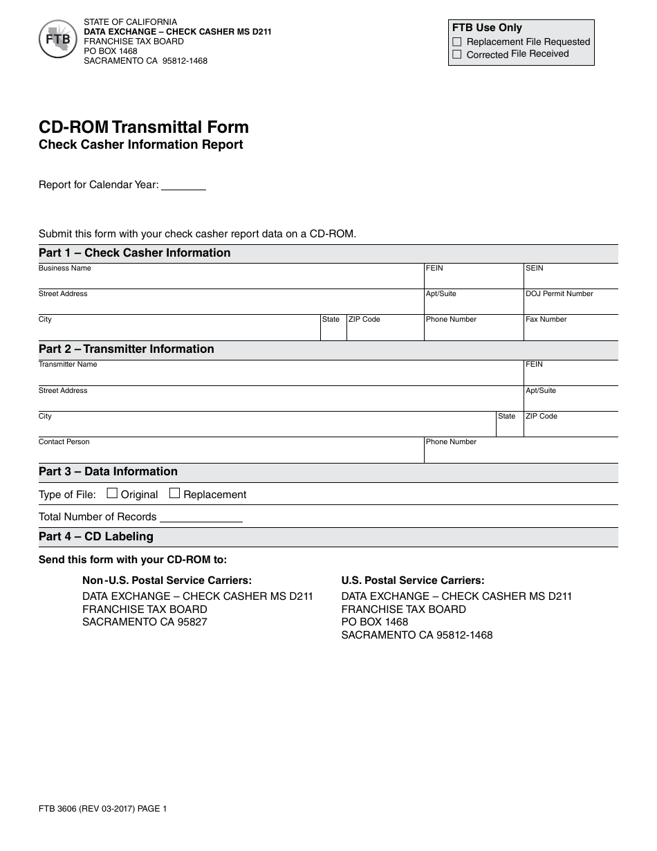 Form FTB3606 - Fill Out, Sign Online and Download Fillable PDF ...