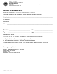 Form FTB3557 E Download Fillable PDF or Fill Online Application for ...
